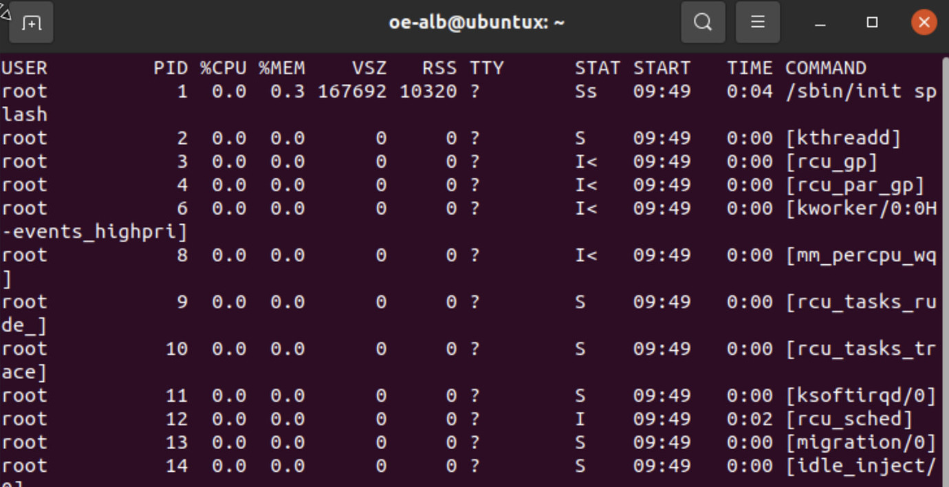 Viewing And Monitoring Processes In Linux Tutorials Ubuntu