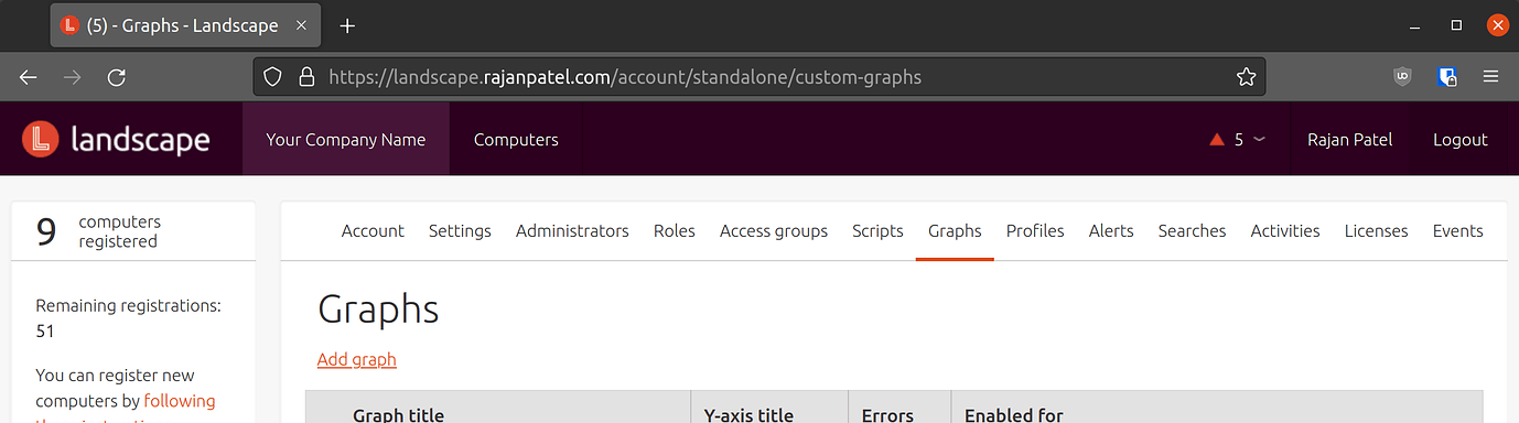 Add Livepatch graphs in Landscape - Tutorials - Ubuntu Community Hub