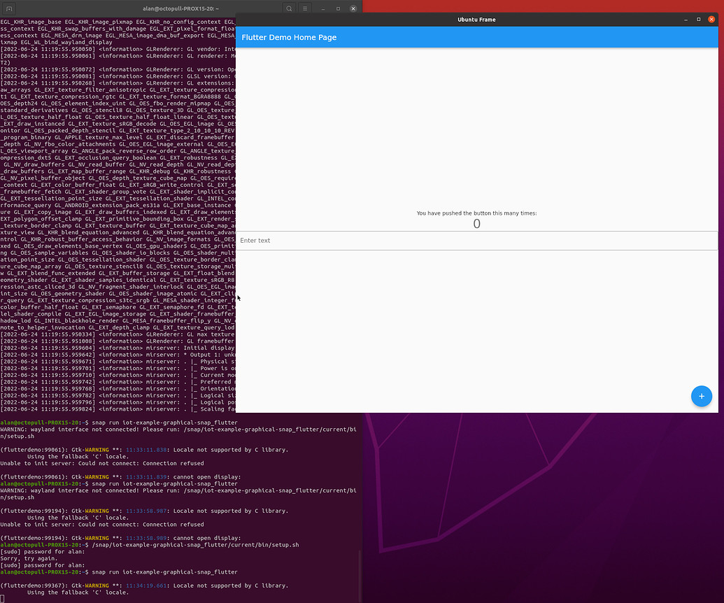 Packaging A Flutter Application Demo As An Iot Gui Docs Ubuntu