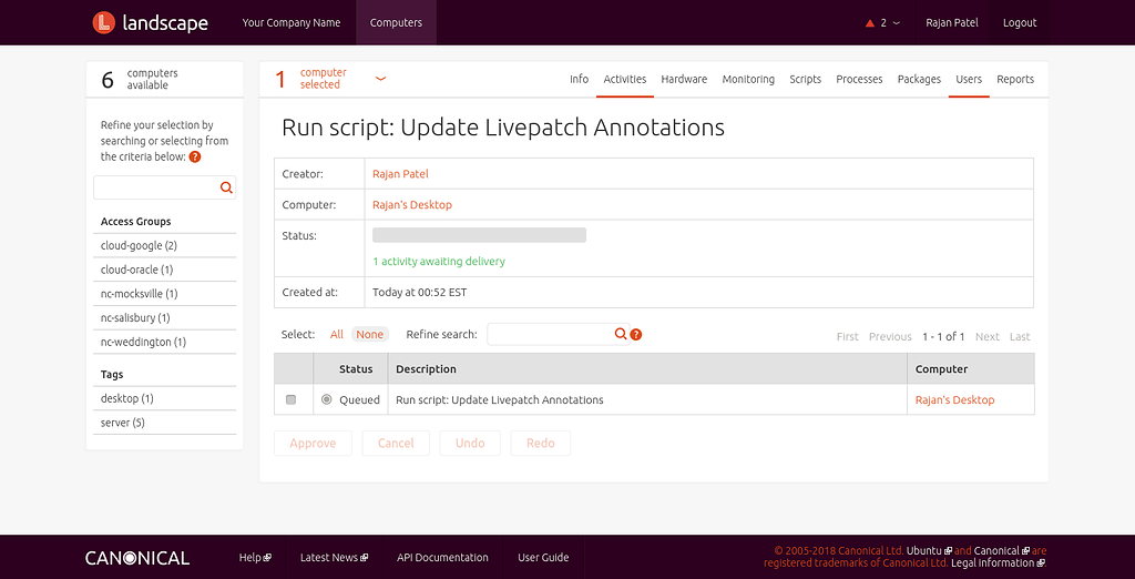 Monitor Livepatch configurations at scale with Landscape - Tutorials - Ubuntu Community Hub