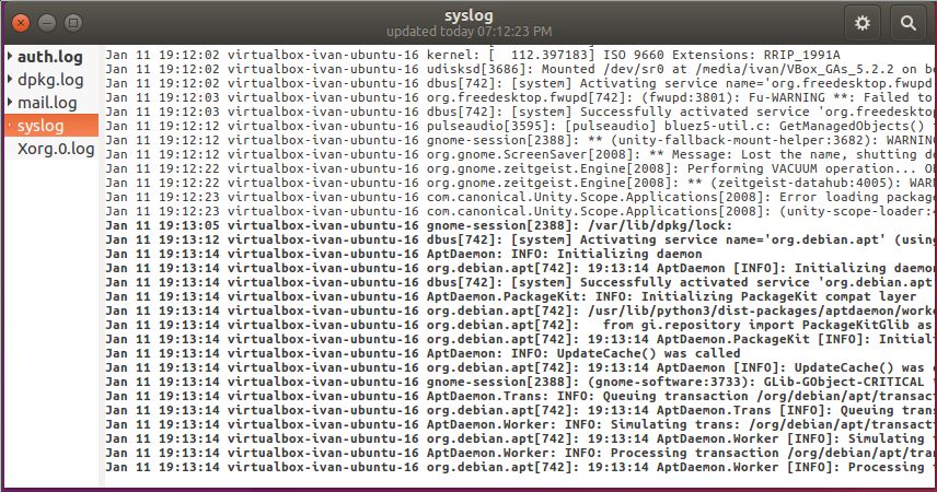 Viewing And Monitoring Log Files Ubuntu