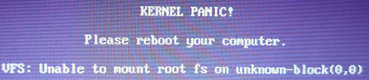 Getting "kernel panic!" screen after Displaylink driver update failure ...