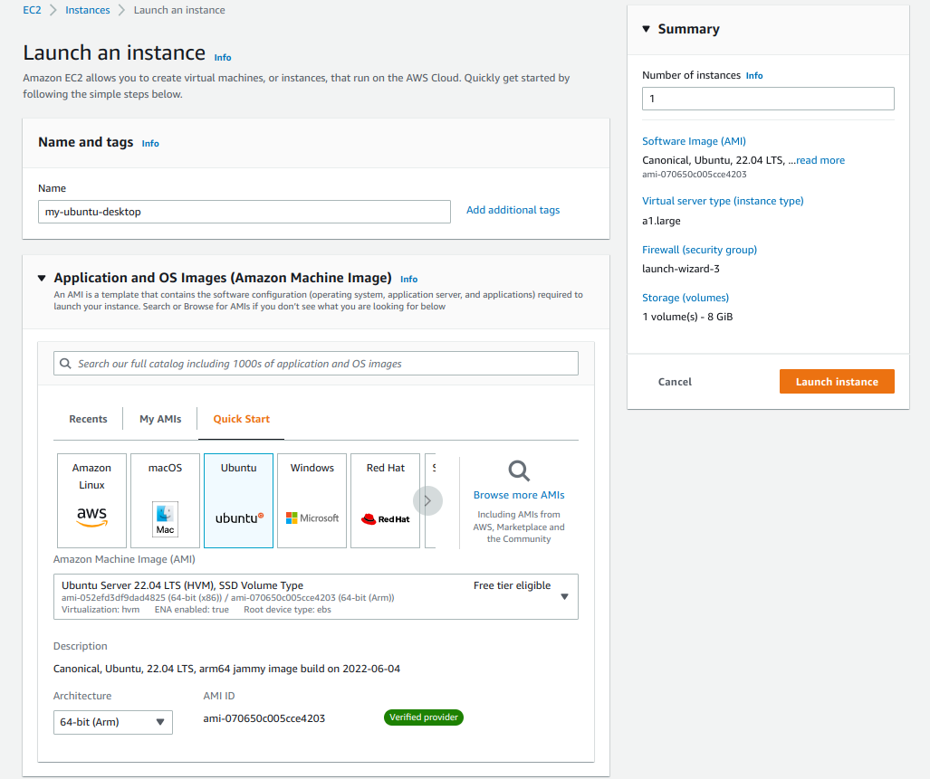 Deploy Ubuntu Desktop Jammy Jellyfish on AWS EC2 - Tutorials - Ubuntu Community Hub